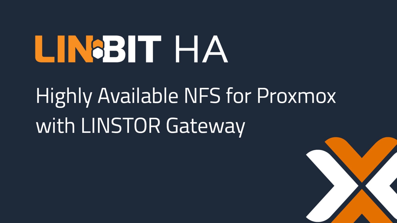 Highly Available NFS for Proxmox With LINSTOR Gateway - LINBIT